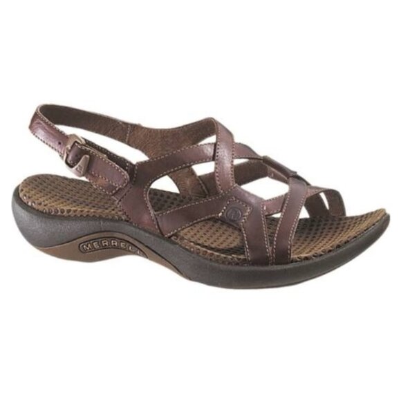 Merrell | Shoes | Merrell Leather Ankle Strap Sandals Womens 9 | Poshmark